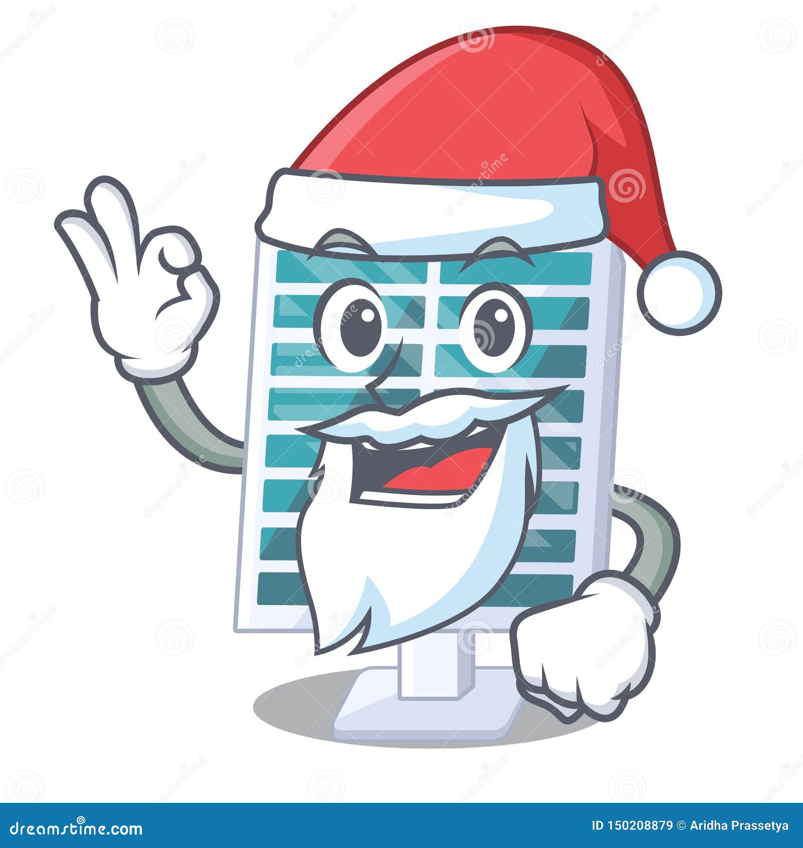 Santa Toy Solar Panels in the Character Stock Vector - Illustration of ...