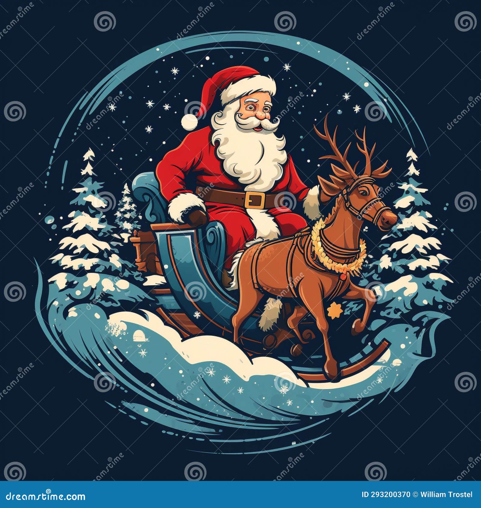 Santa Vector Art stock illustration. Illustration of isolated - 293200370