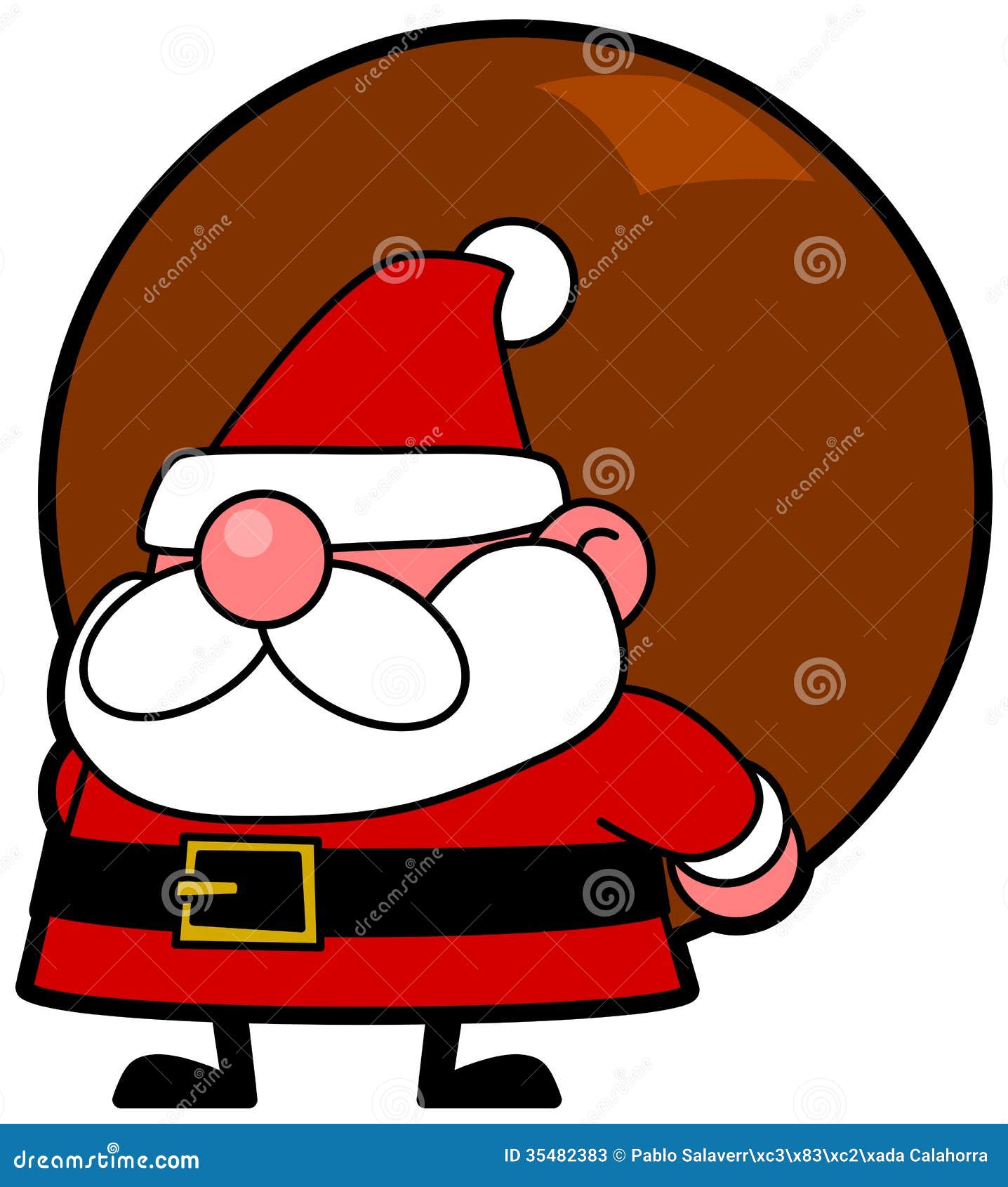 Santa stock vector. Illustration of sketch, graphic, kids - 35482383