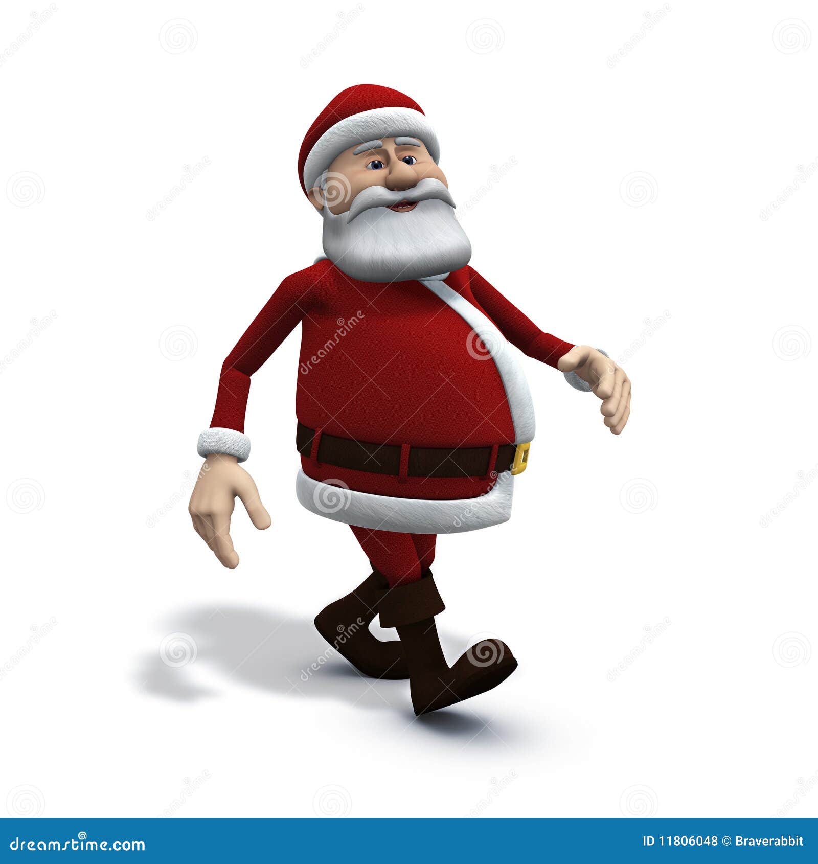 Santa walking stock illustration. Illustration of weihnachtsmann - 11806048