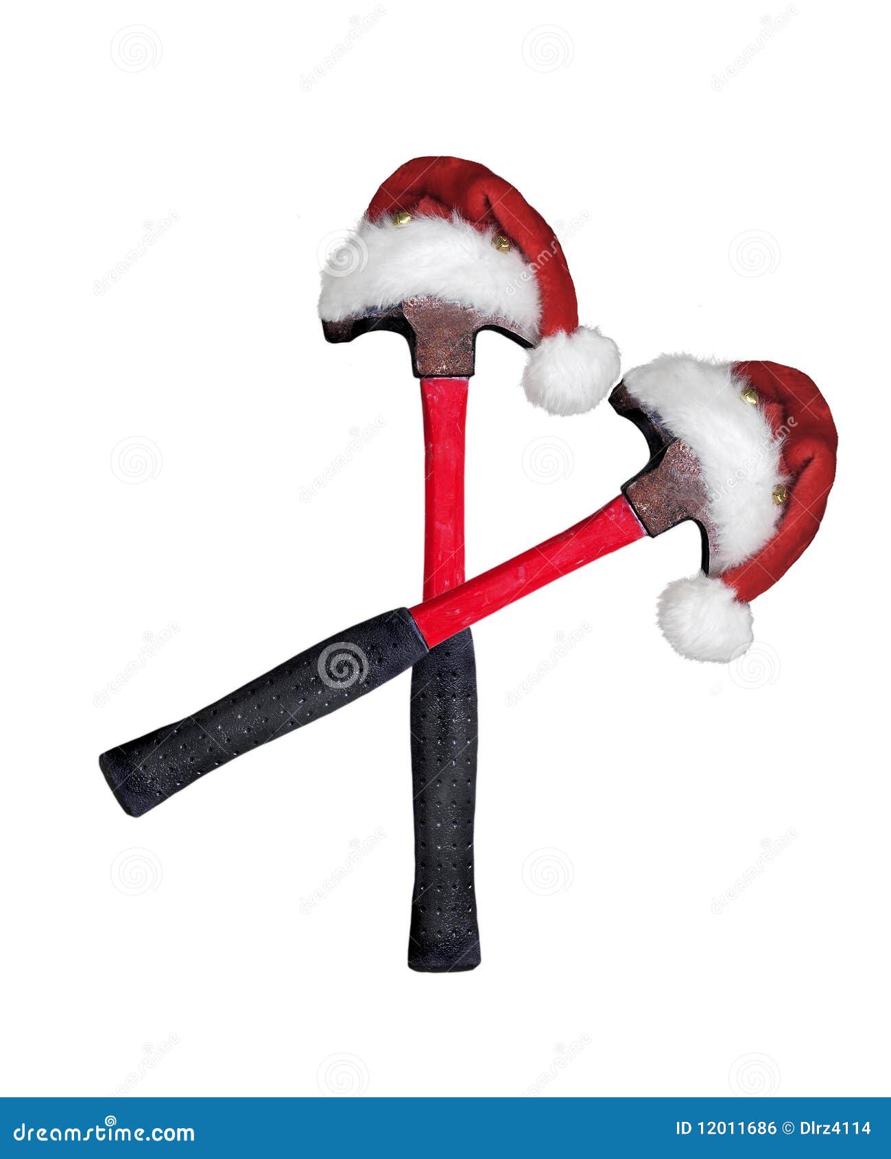 Santa Walking Hammers stock photo. Image of hammer, construction - 12011686