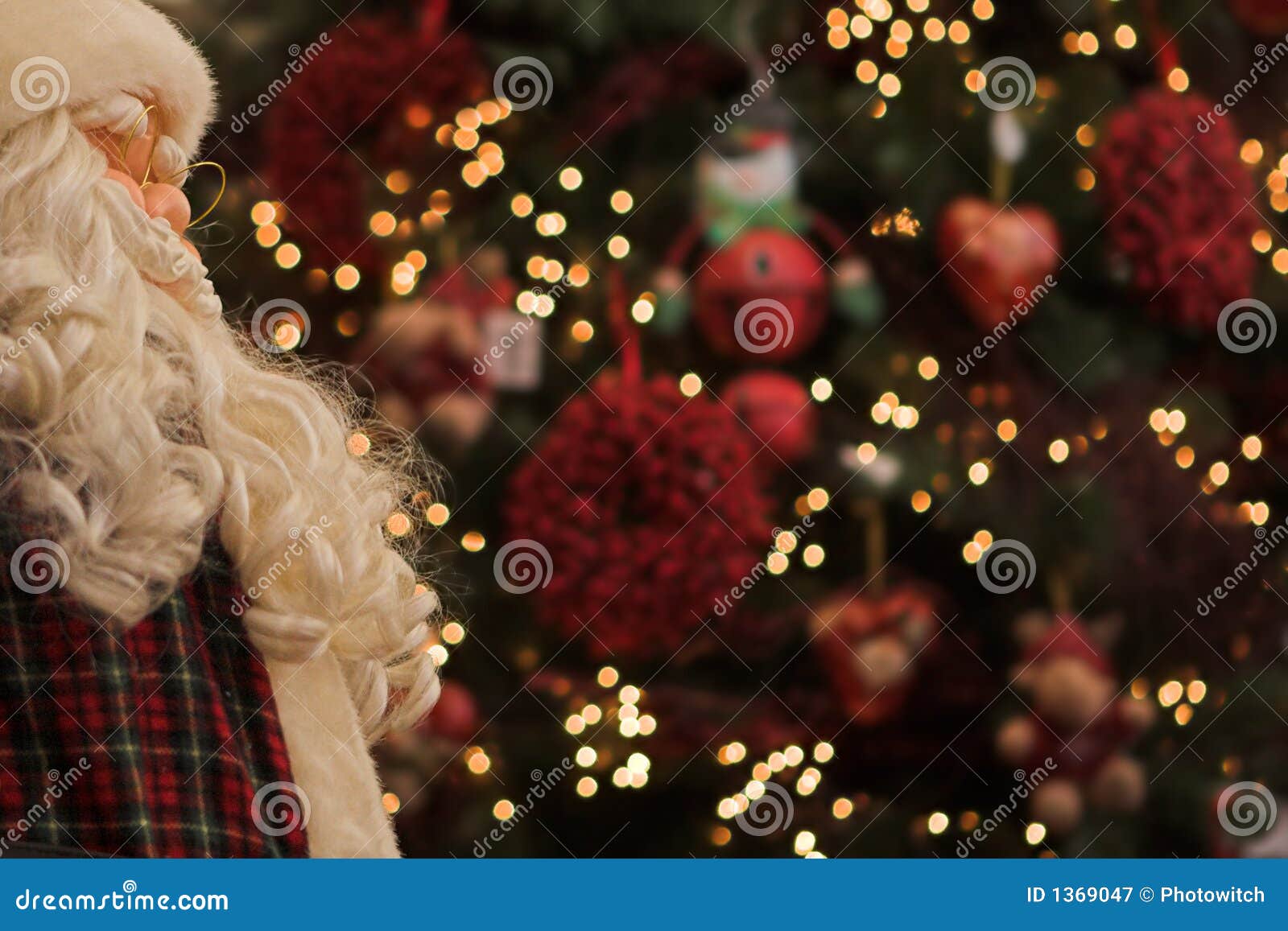 Santa watching stock image. Image of decoration, santa - 1369047
