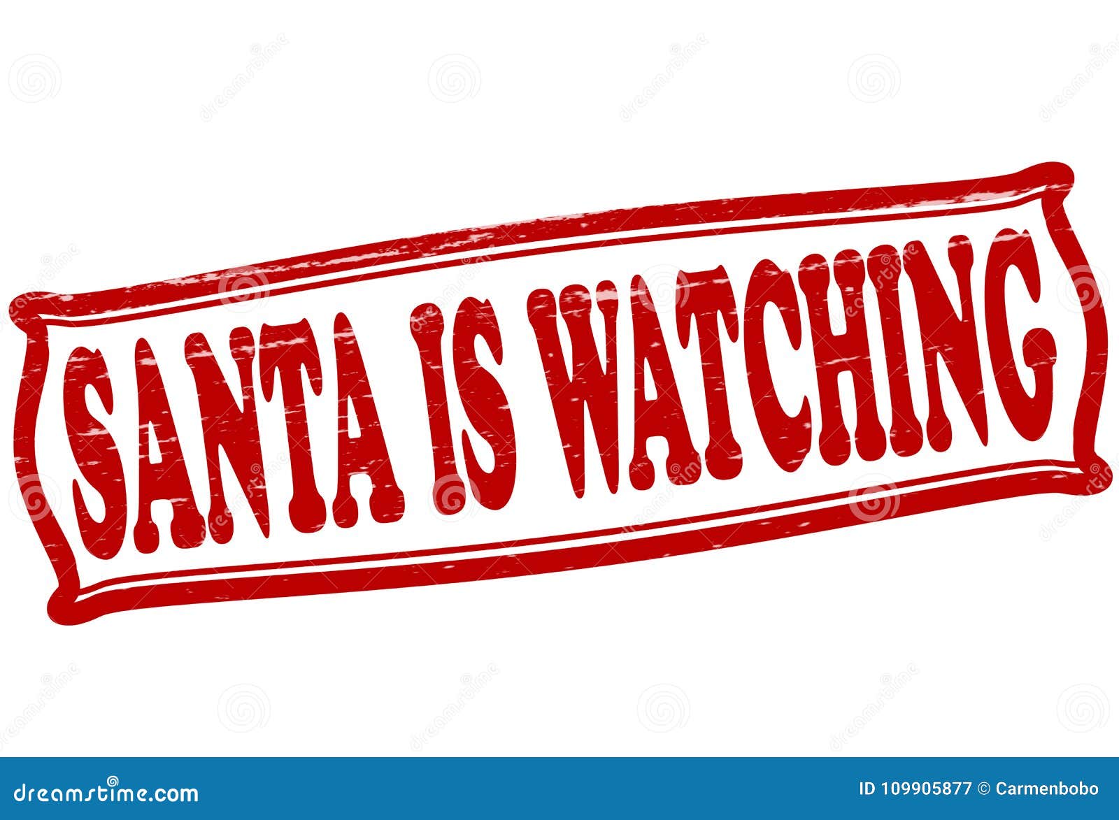 Santa is watching stock illustration. Illustration of miscellaneous ...