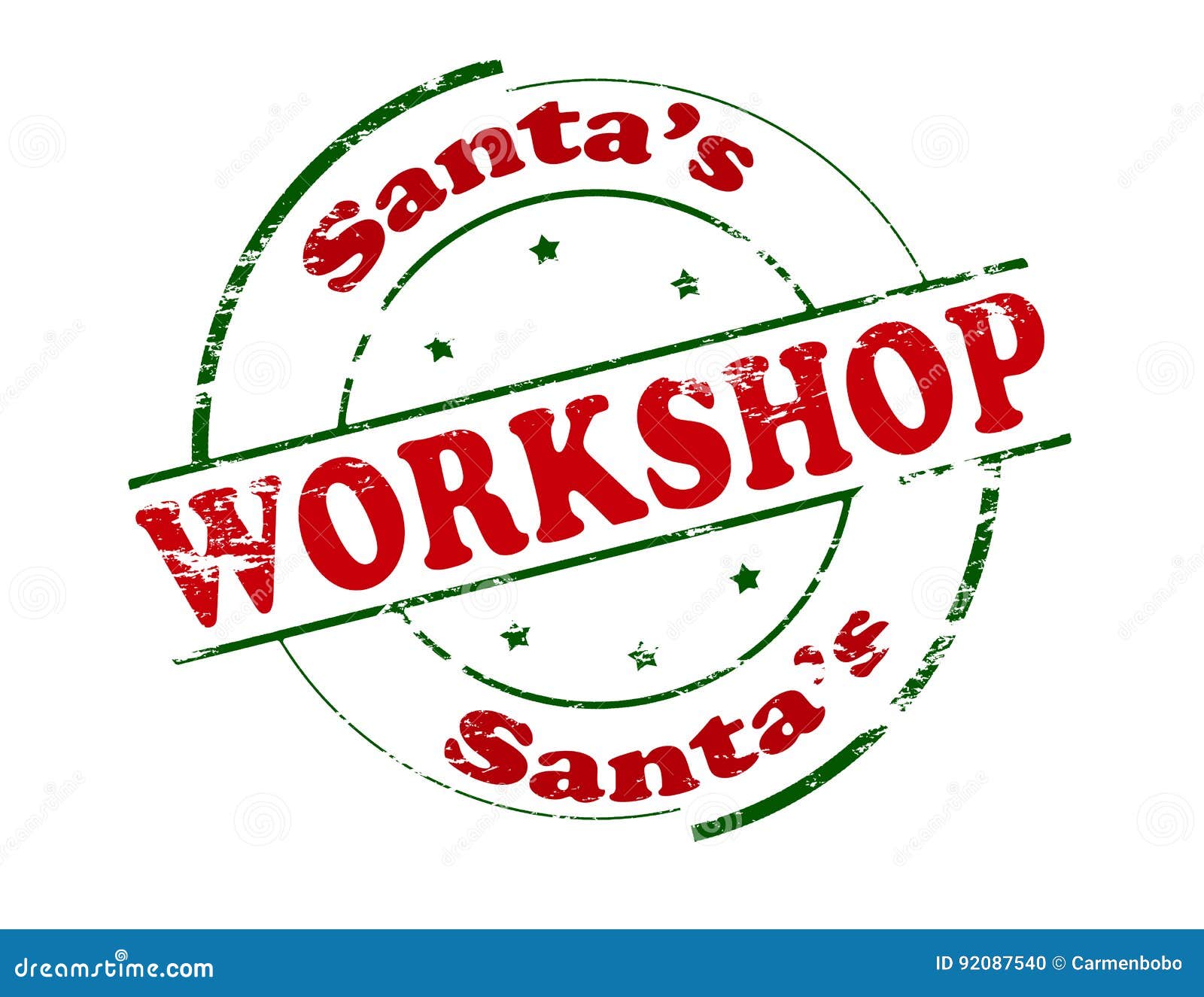 Santa workshop stock illustration. Illustration of workshop - 92087540