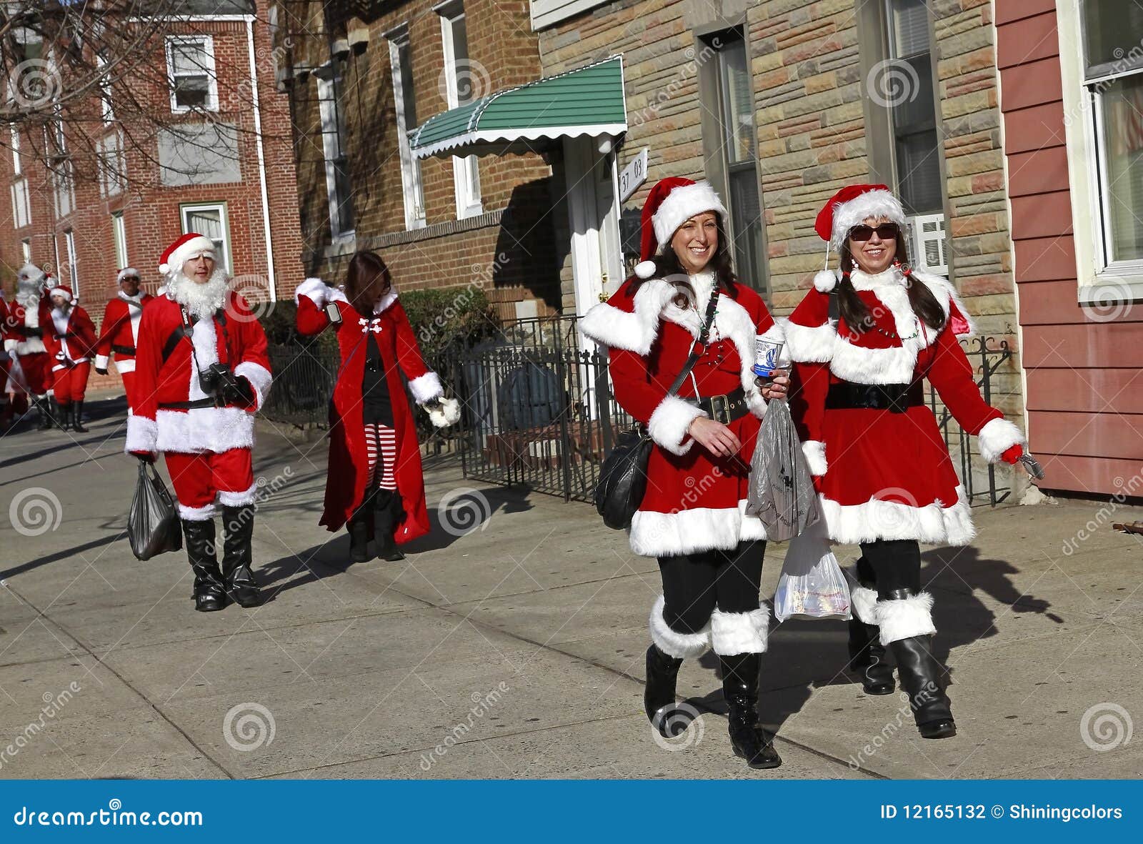 SantaCon in New York editorial photography. Image of santacon - 12165132