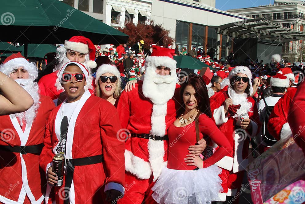 SantaCon, San Francisco editorial stock image. Image of winter - 68489134