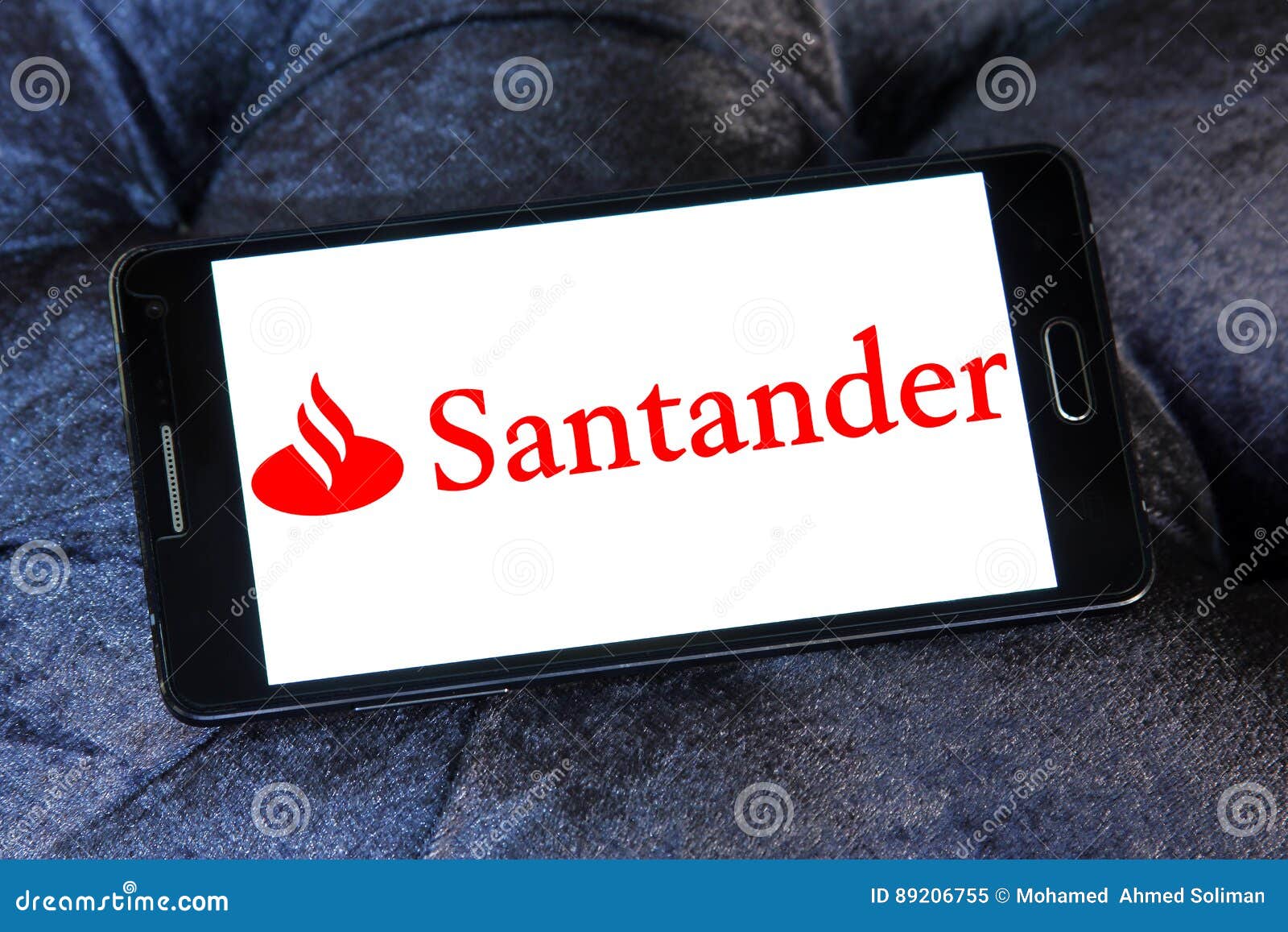 Santander bank logo editorial image. Image of insurance - 89206755