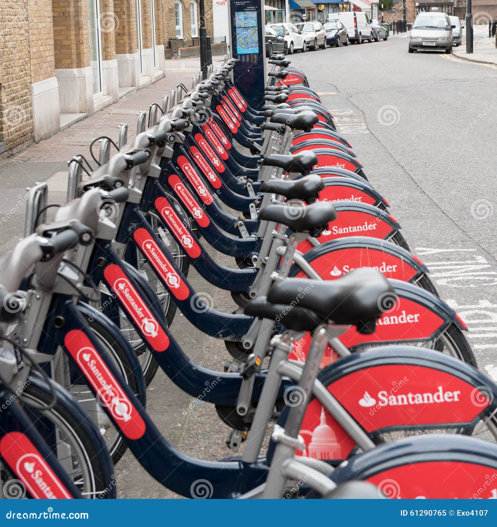 Santander cycles editorial image. Image of thames, cycles - 61290765