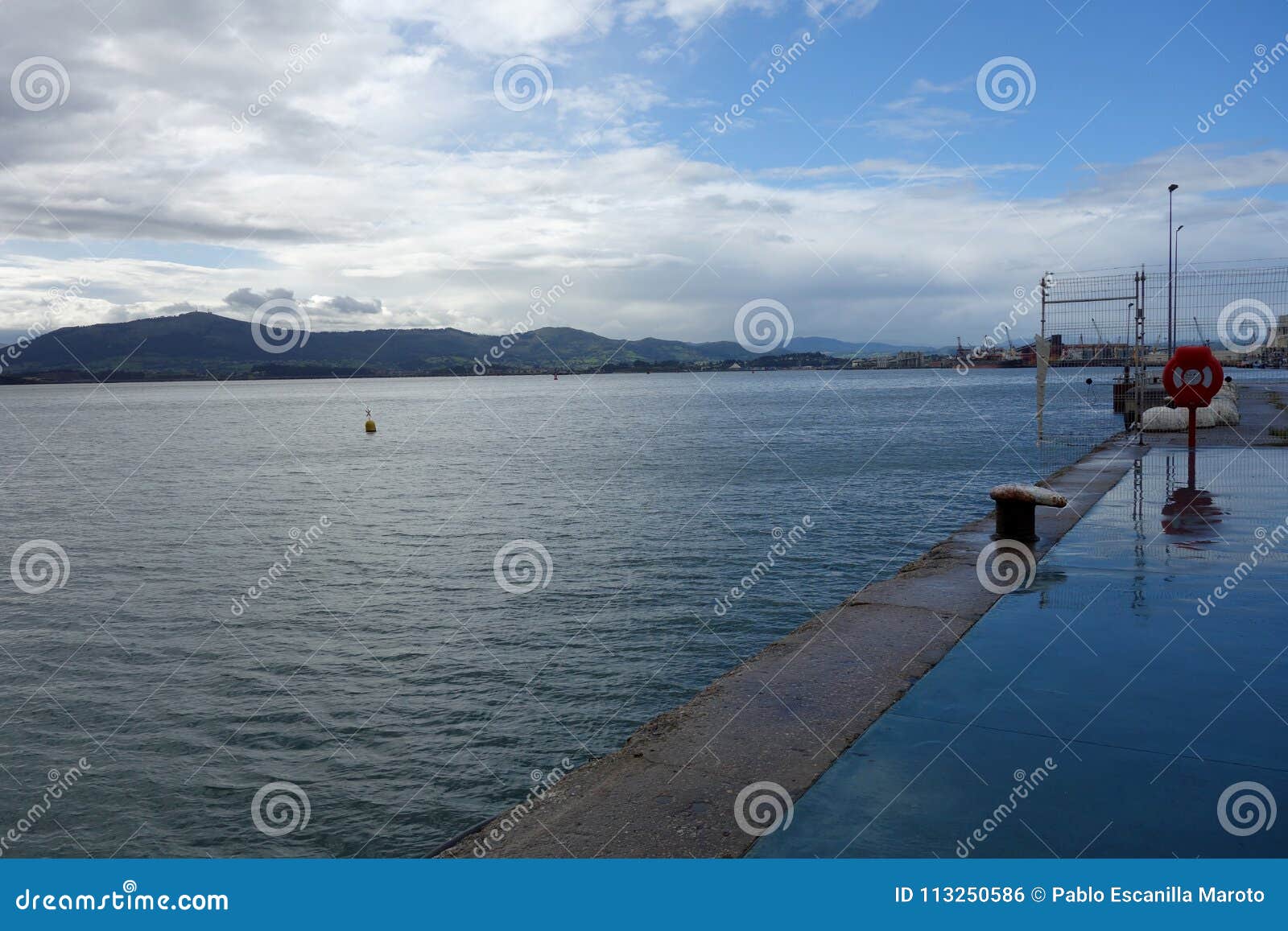 Santander Port, Pedestrian Zone Stock Photo - Image of zone, santander ...