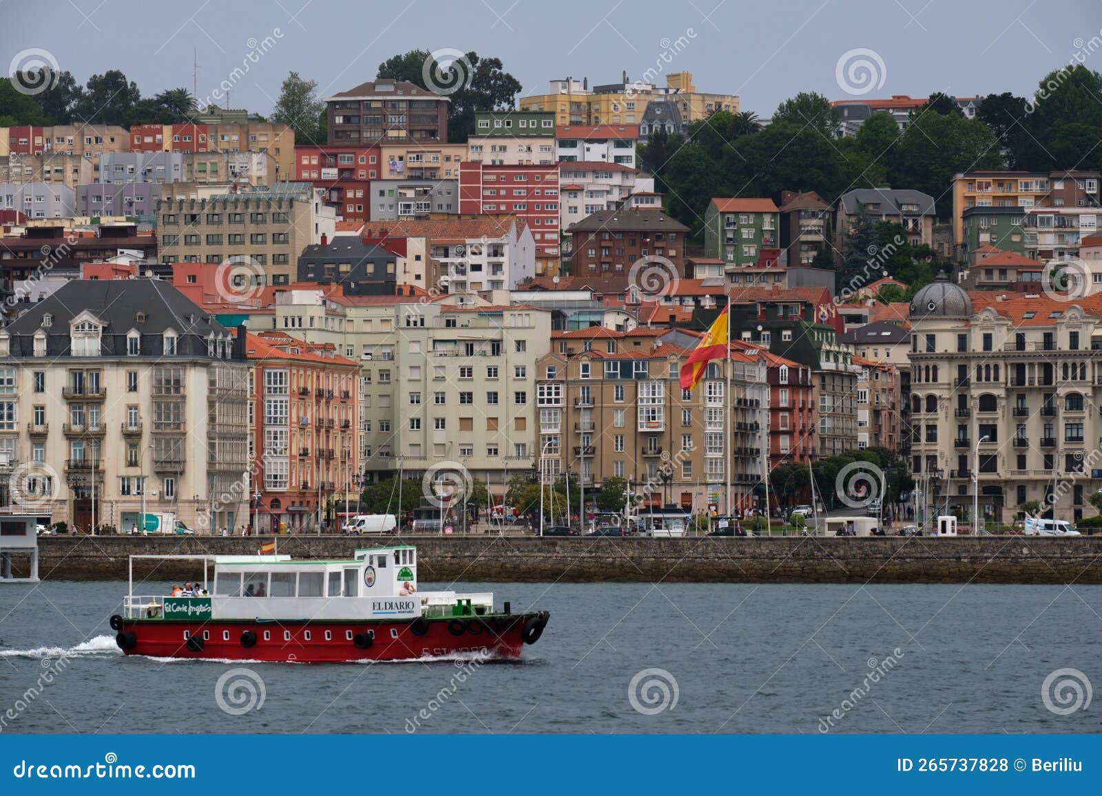 View of Santander editorial stock photo. Image of life - 265737828