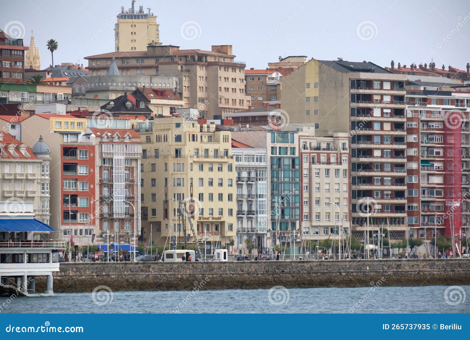 View of Santander stock image. Image of island, place - 265737935