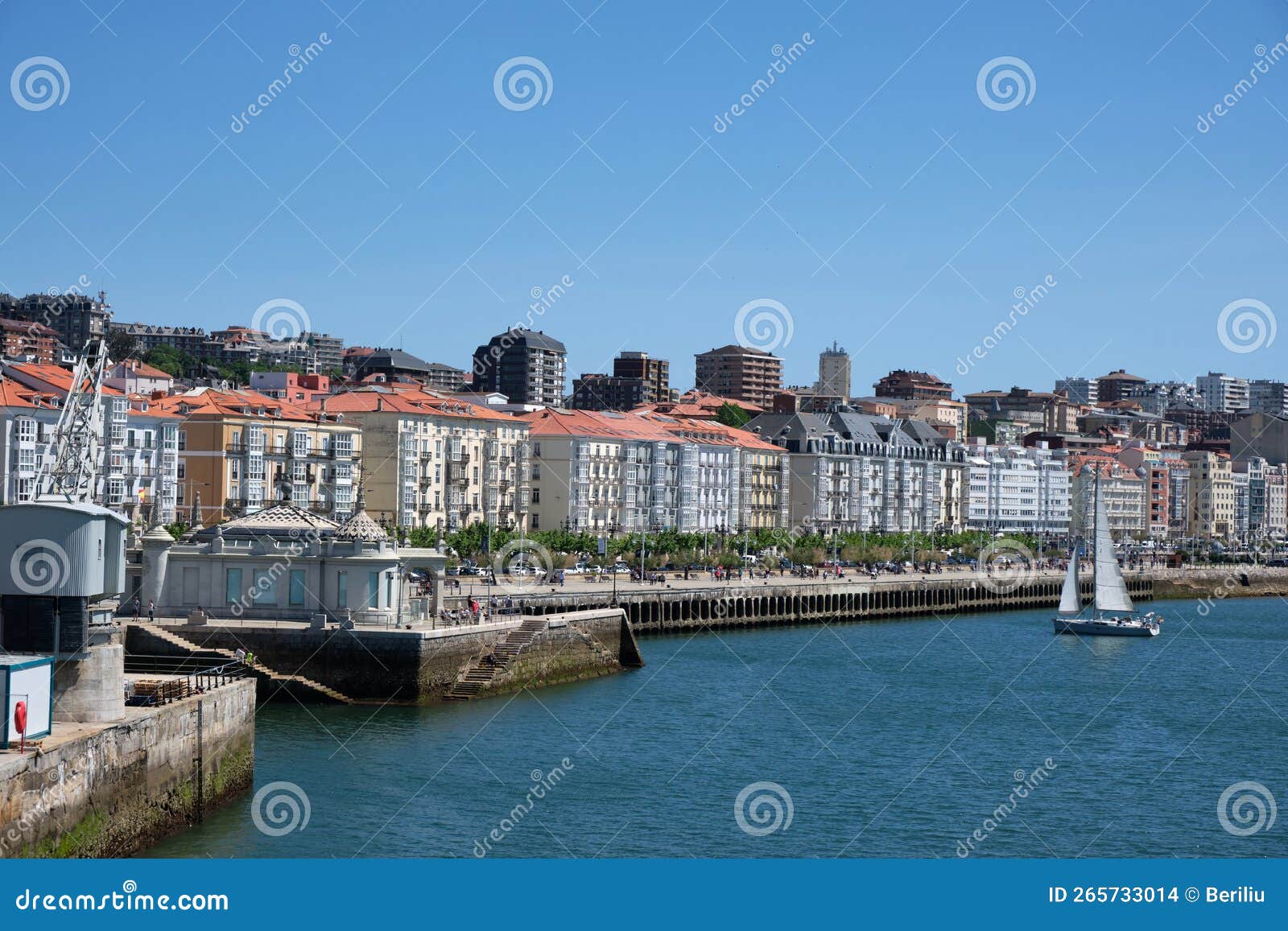 View of Santander editorial stock image. Image of marina - 265733014