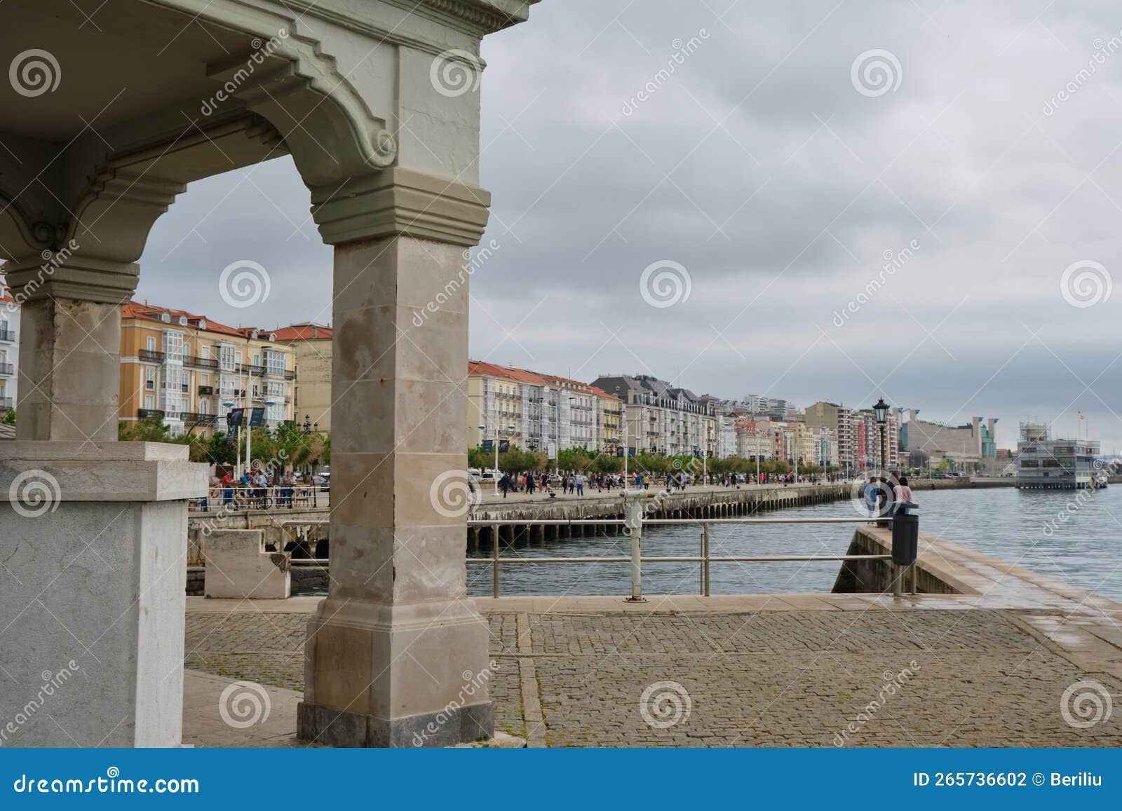 Santander waterfront editorial photography. Image of waterfront - 265736602