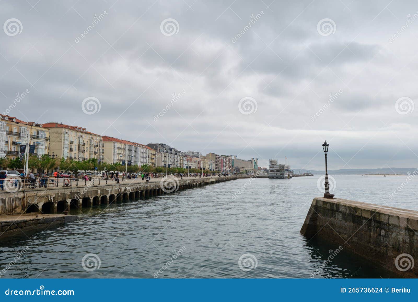 Santander waterfront stock photo. Image of marina, heaven - 265736624