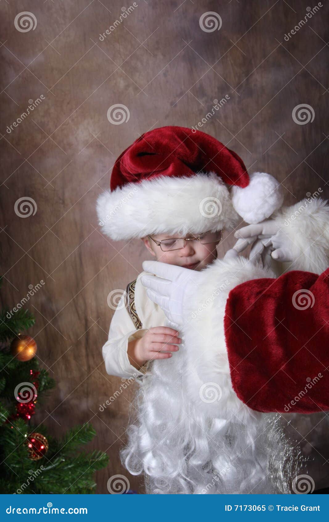 With Santas Help stock image. Image of costume, child - 7173065