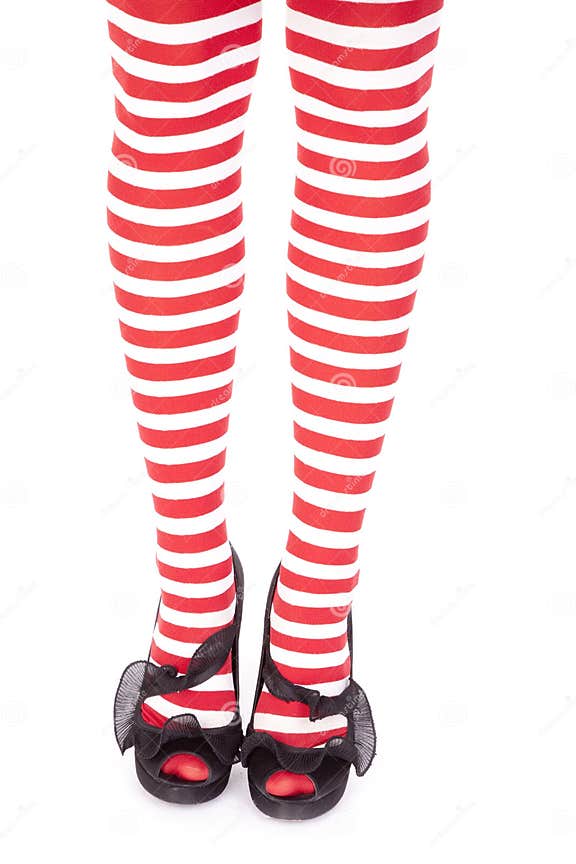 Santas Helper Legs Front Straight Stock Photo - Image of modern, feet ...