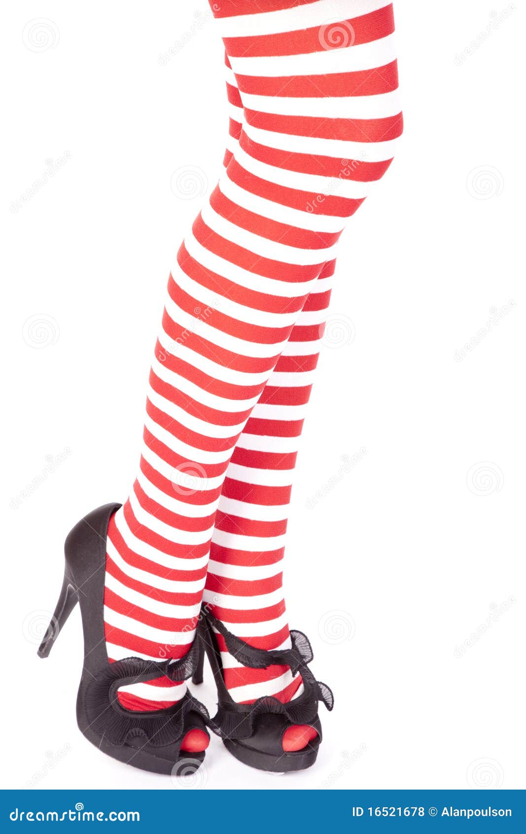 Santas Helper Legs Side Toes Down Stock Photo - Image of fashion, heels ...