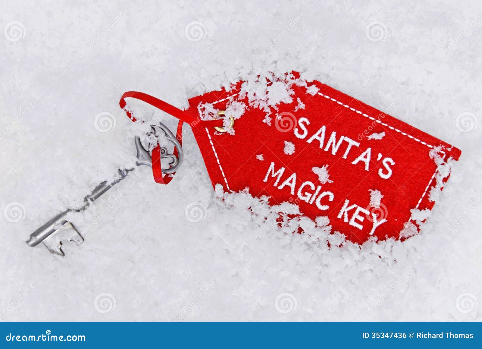 Santas magic key stock photo. Image of story, snowflake - 35347436