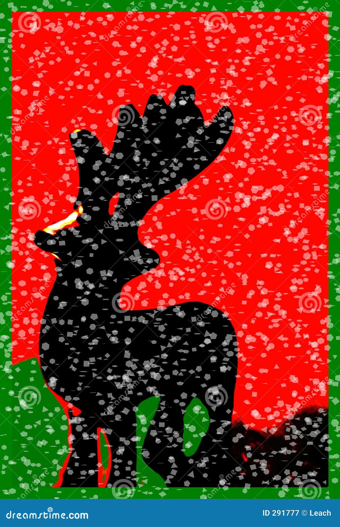 Santas Reindeer Beach Sand Castles Cartoon Vector Illustration ...