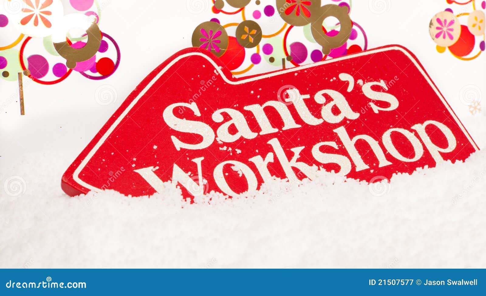 Santas Workshop stock image. Image of isolated, season - 21507577