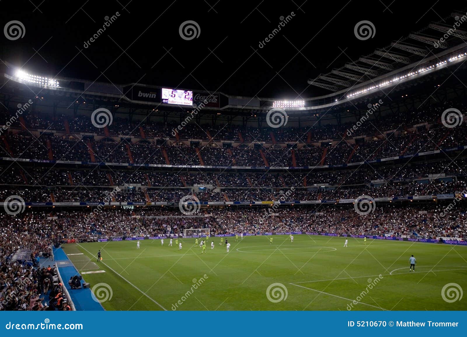 Santiago Bernabeu Stadium editorial image. Image of high - 5210670