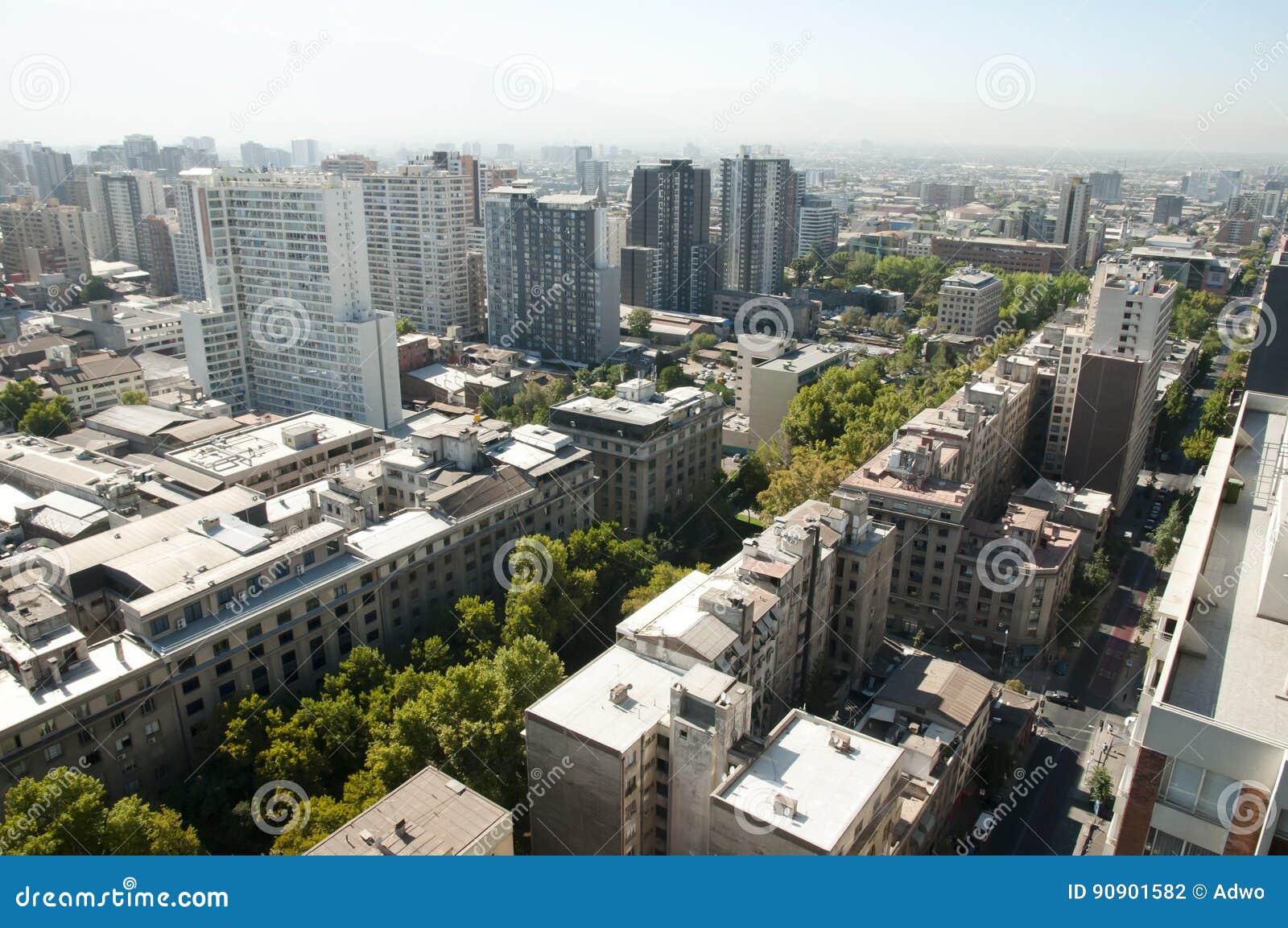 Santiago City Center - Chile Stock Photo - Image of buildings, chile ...