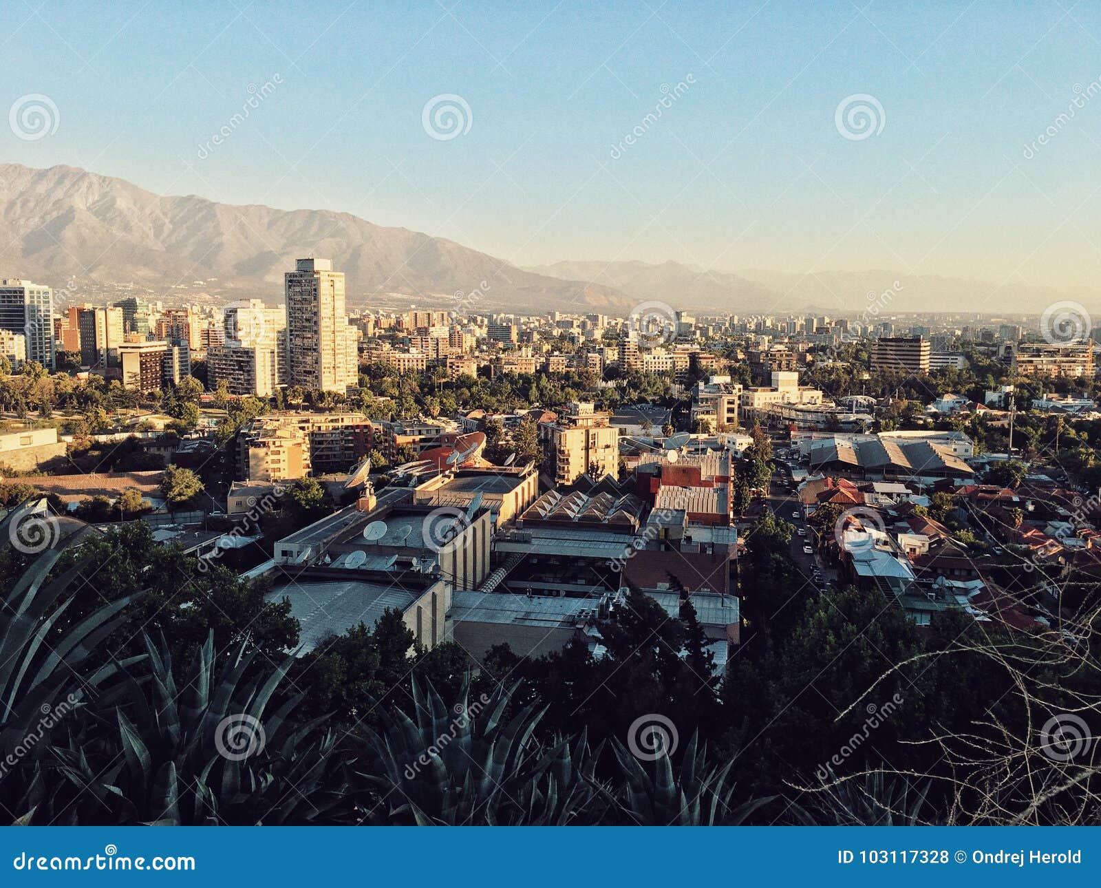 Santiago De Chile Cityscape Foto de archivo editorial - Imagen de ...