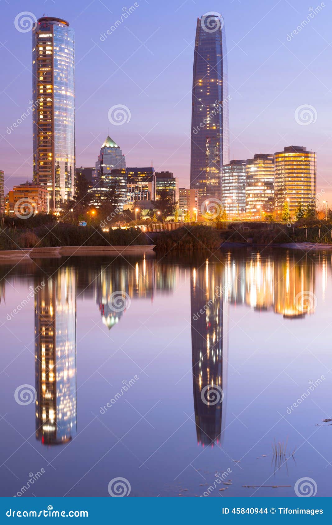Santiago de Chile stock photo. Image of american, south - 45840944