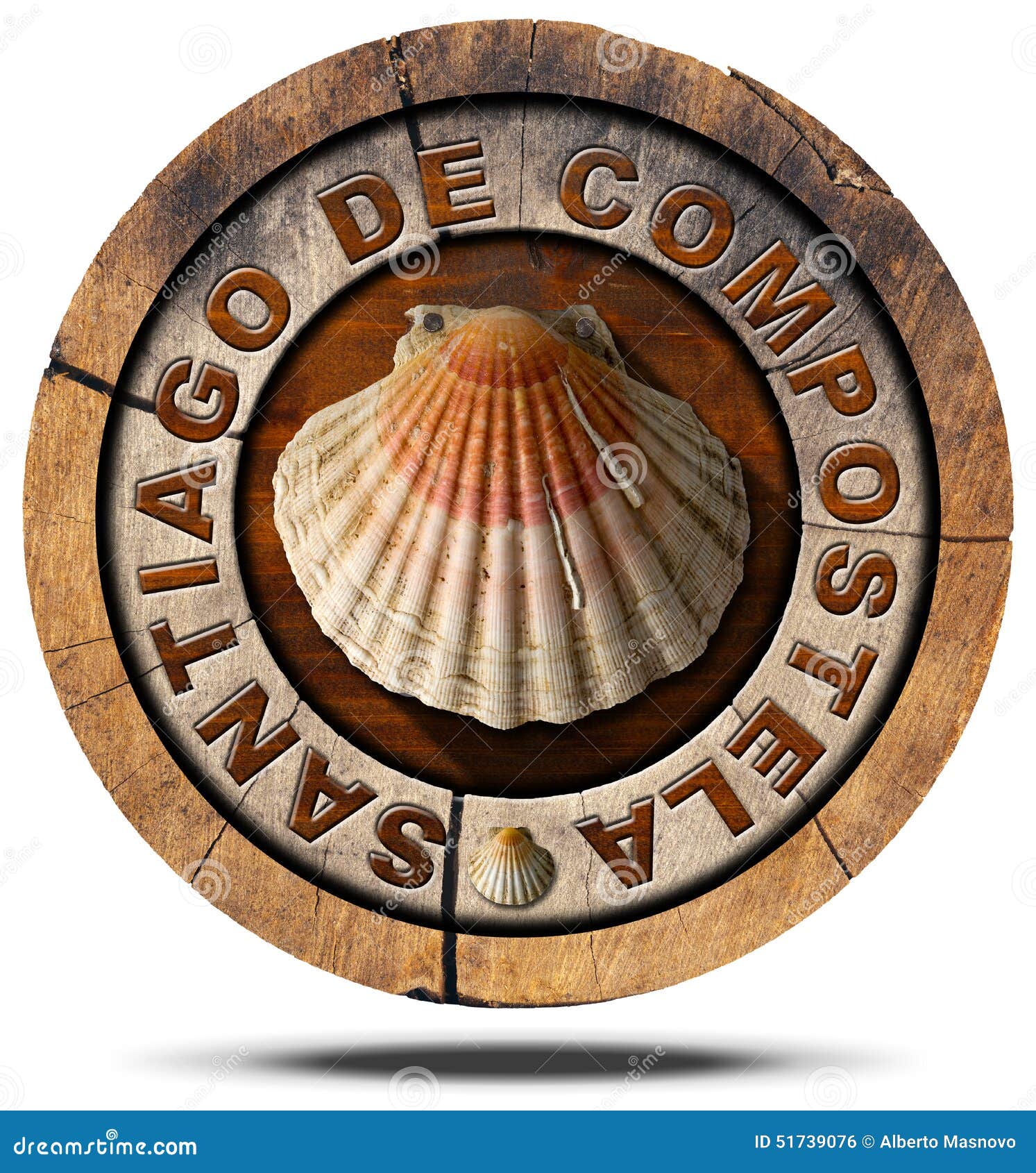 Santiago De Compostela - Pilgrimage Symbol Stock Illustration ... Santiago De Compostela - Pilgrimage Symbol Stock Illustration ...