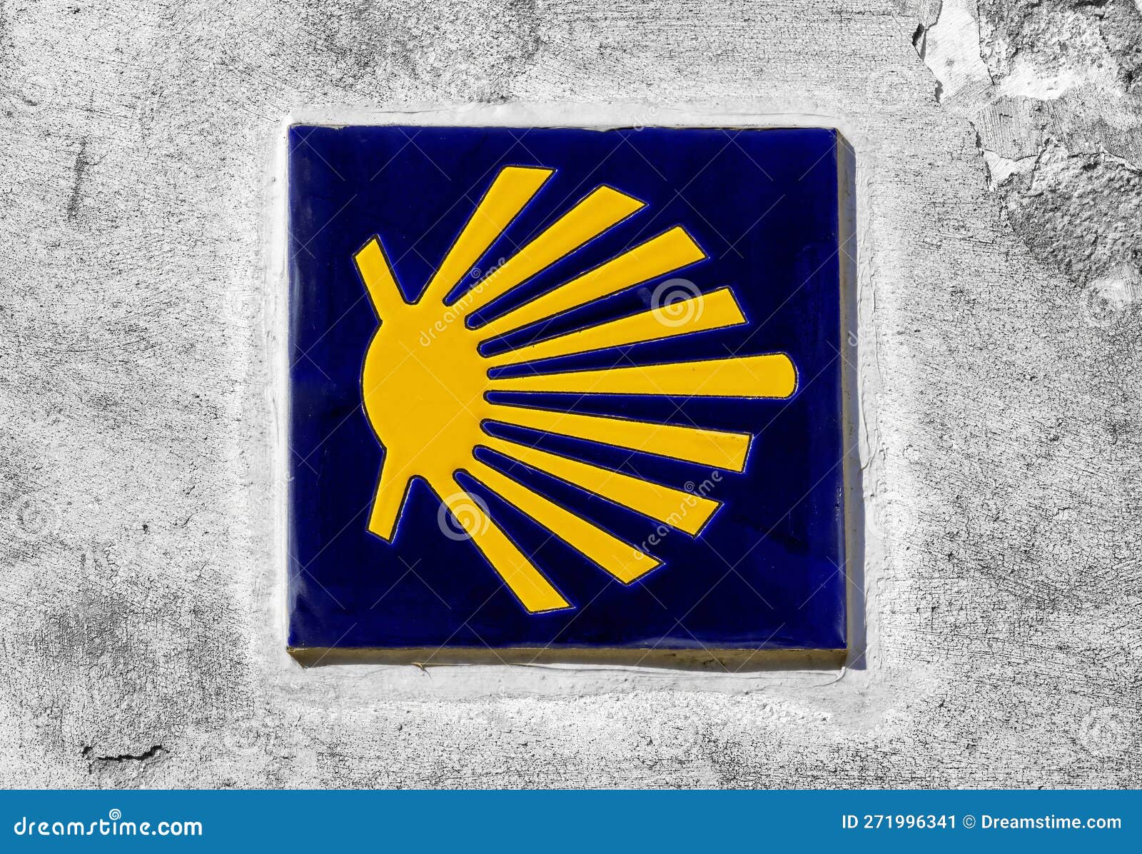 Santiago De Compostela Symbol, Scallop Shell Stock Image - Image of ...
