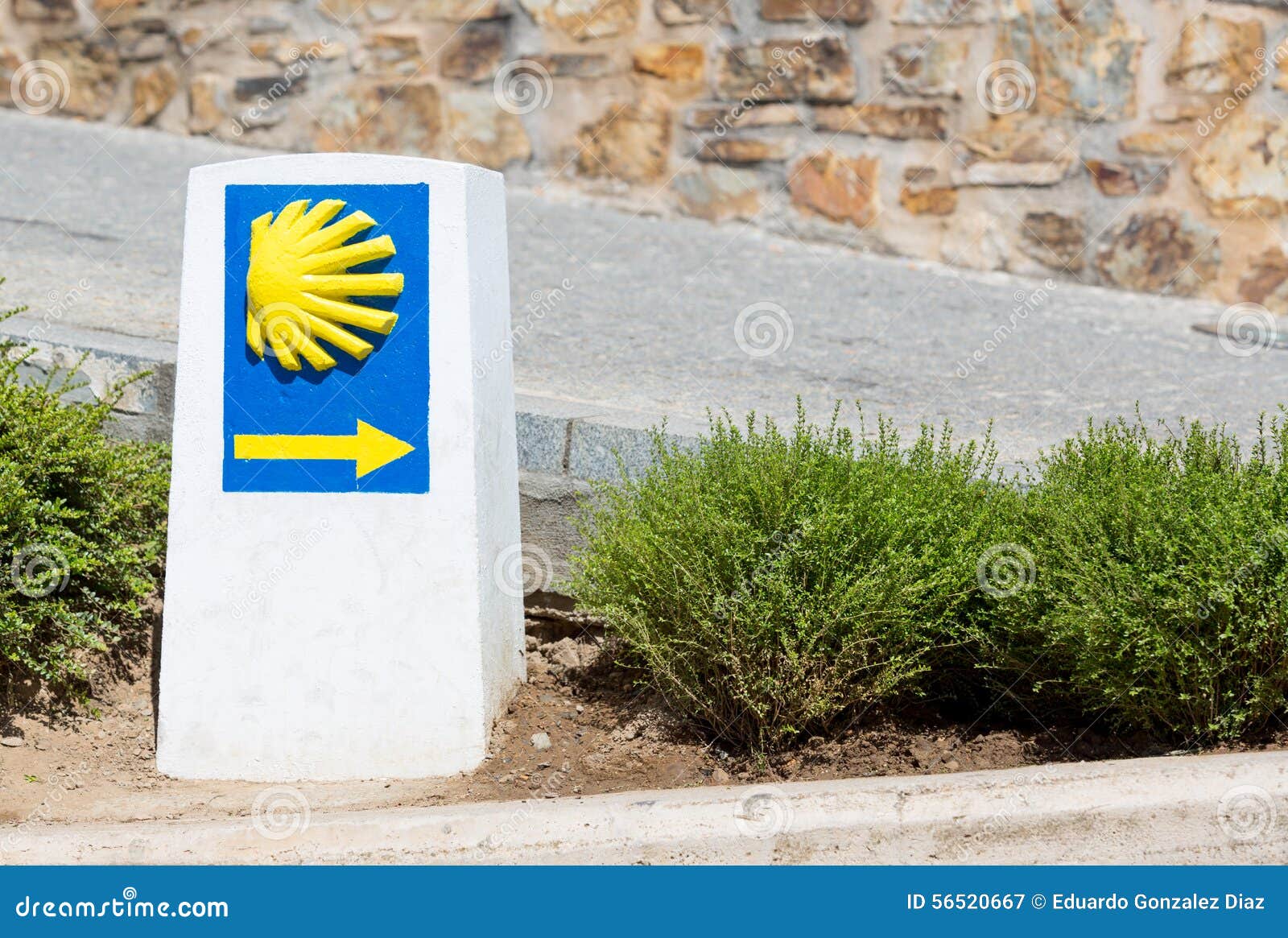Santiago signal path stock image. Image of direction - 56520667