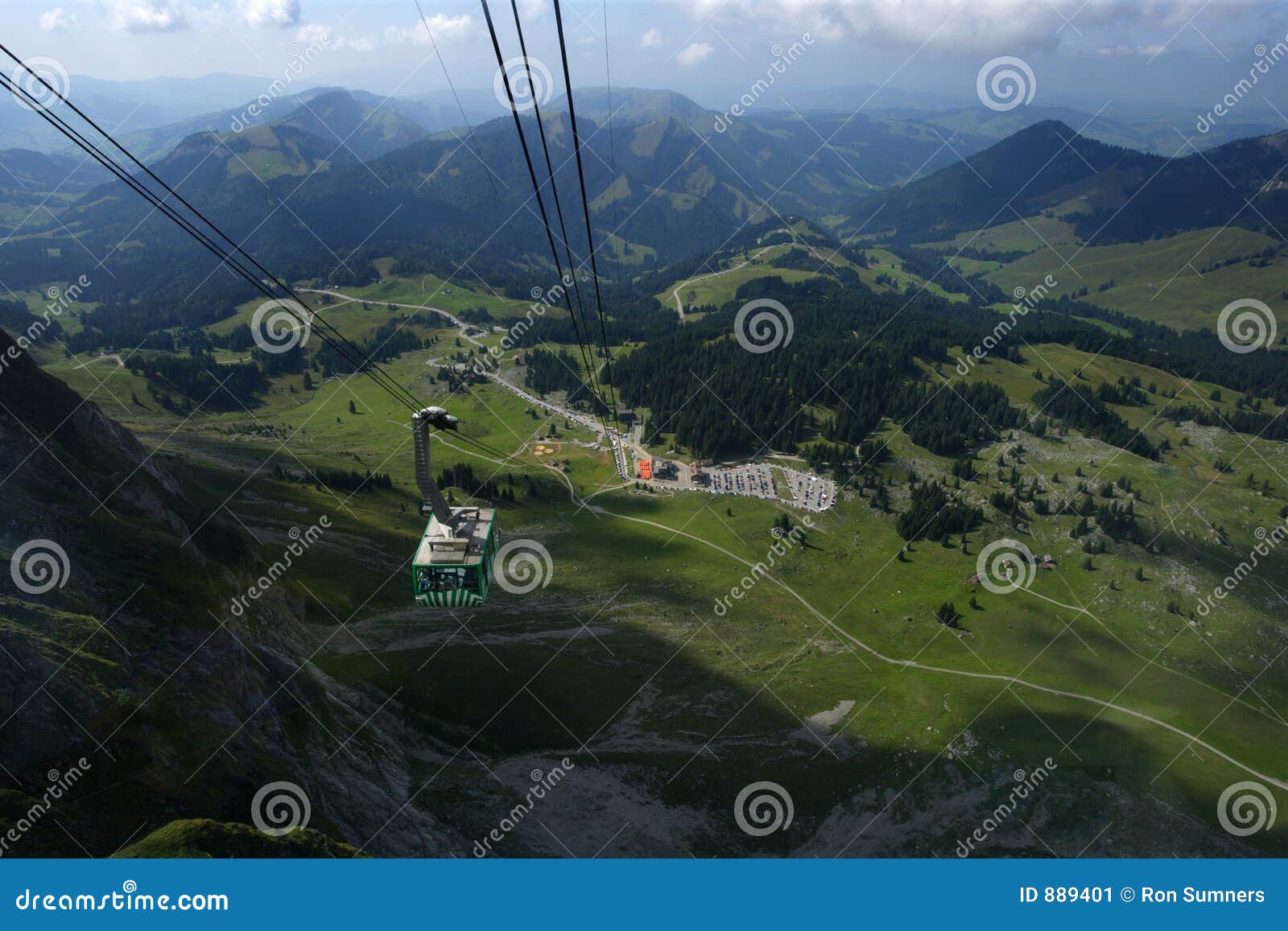 Santis in Switzerland stock image. Image of cable, nature - 889401