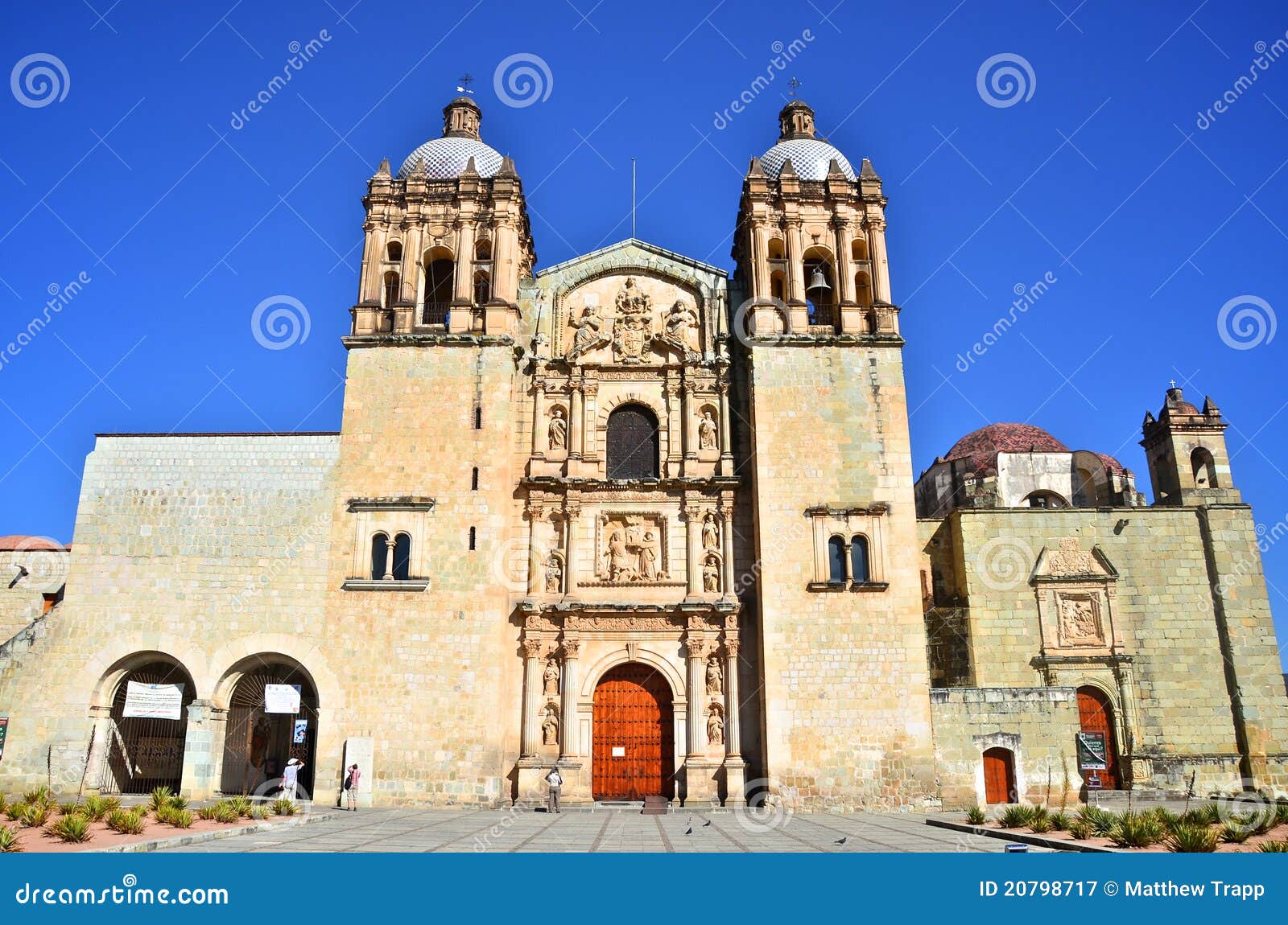 Santo Domingo Church in Oaxaca Front Stock Image - Image of catholic ...