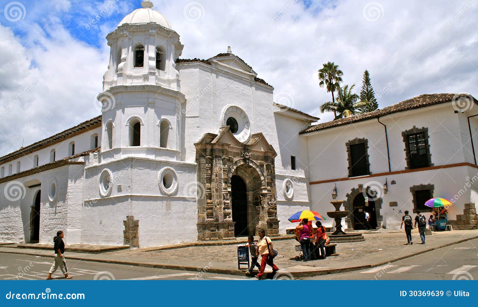 Santo Domingo Church, Popayan, Colombia Redactionele Stock Afbeelding ...