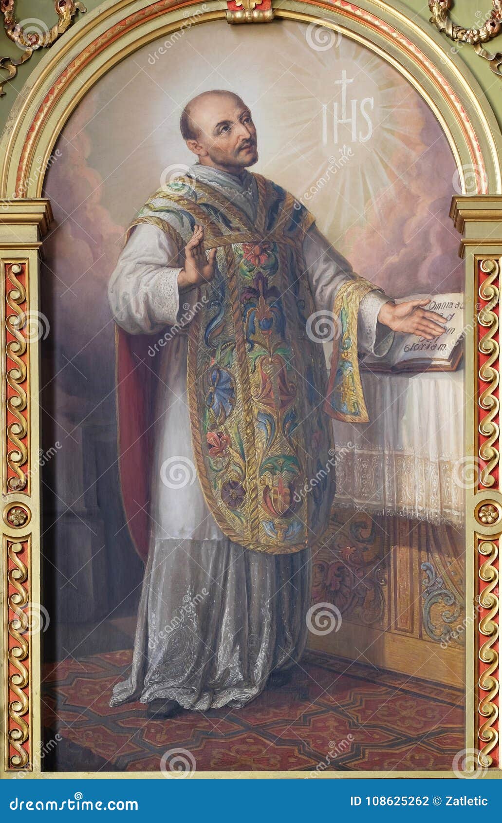 Santo Ignatius de Loyola foto de archivo. Imagen de europeo - 108625262