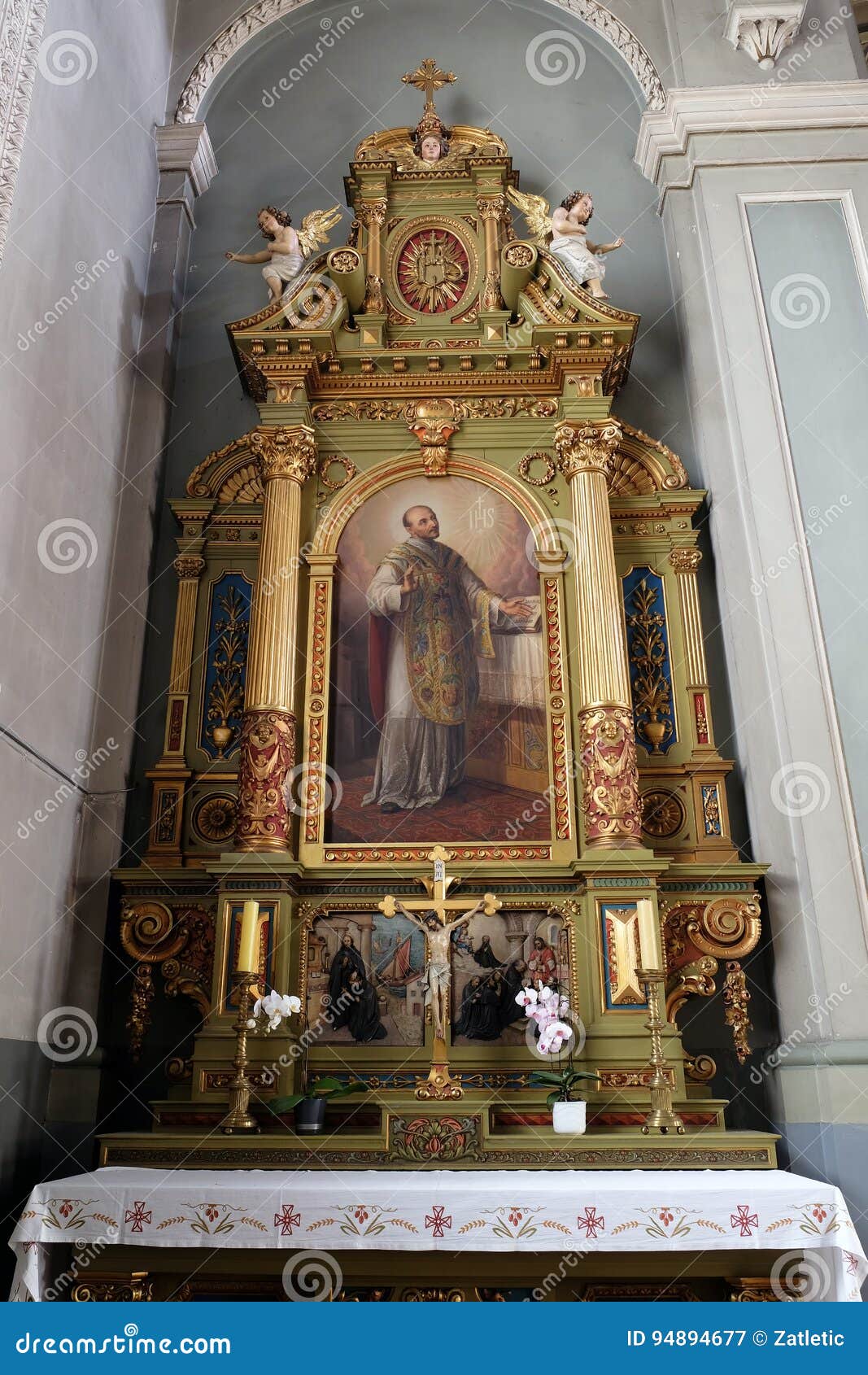 Santo Ignatius de Loyola imagen de archivo. Imagen de orden - 94894677