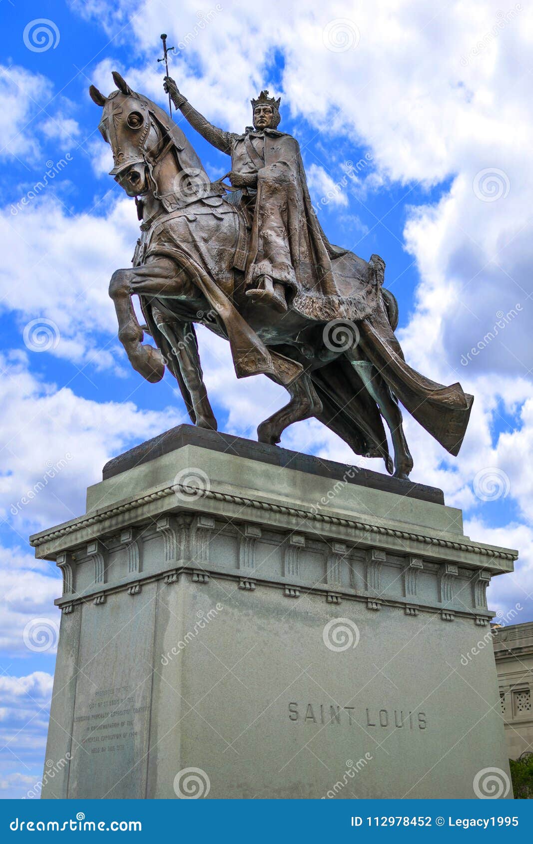 Santo Louis Art Museum Equestrian Statue Fotografía editorial - Imagen ...