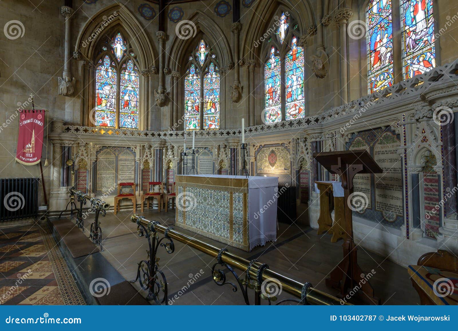 Santo Thomas Church High Altar D Fotografía editorial - Imagen de ...