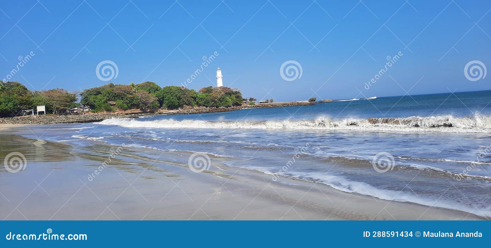 Santolo beach view stock photo. Image of lagoon, wave - 288591434