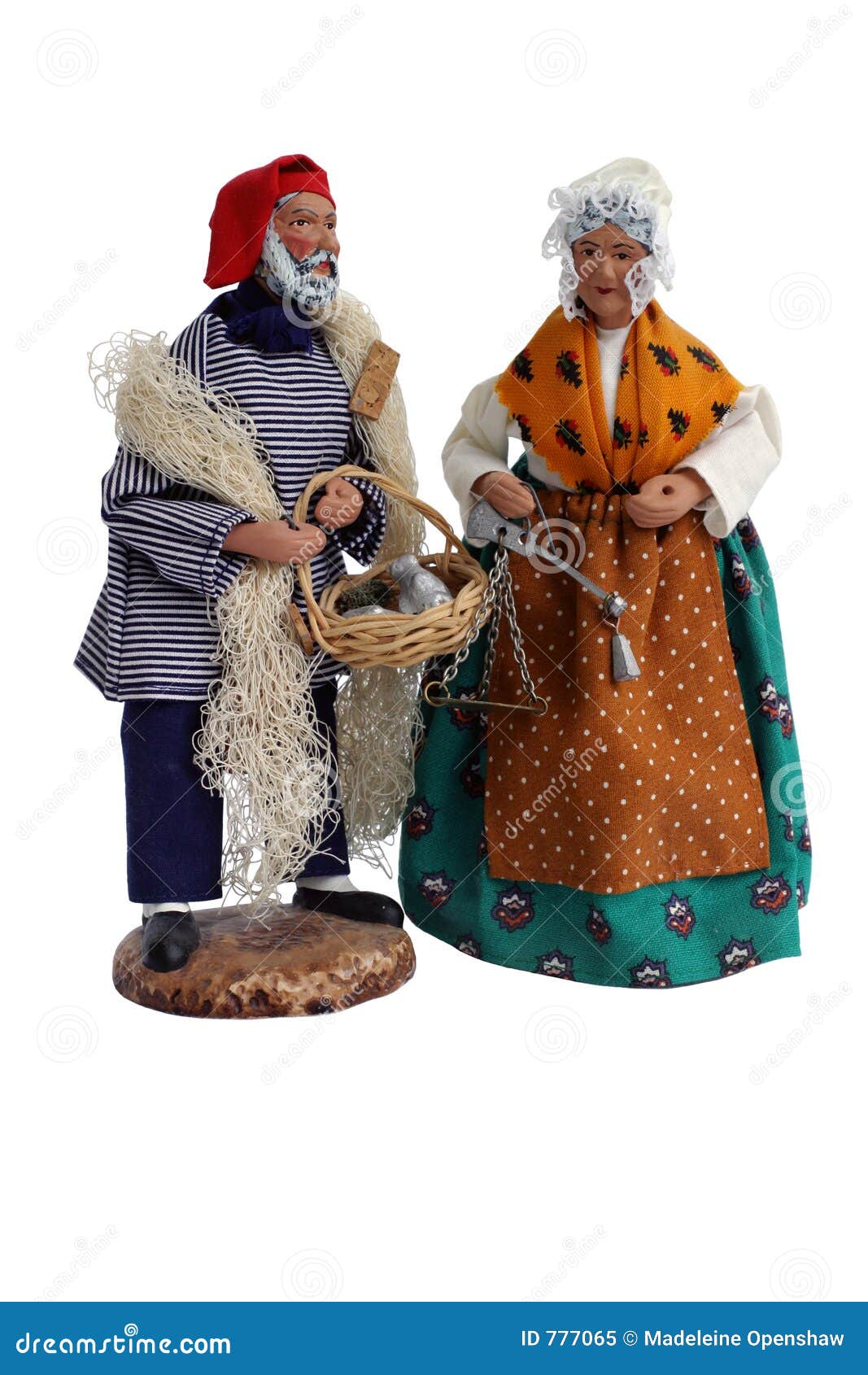 Santon Figurines stock image. Image of people, couple, antique - 777065