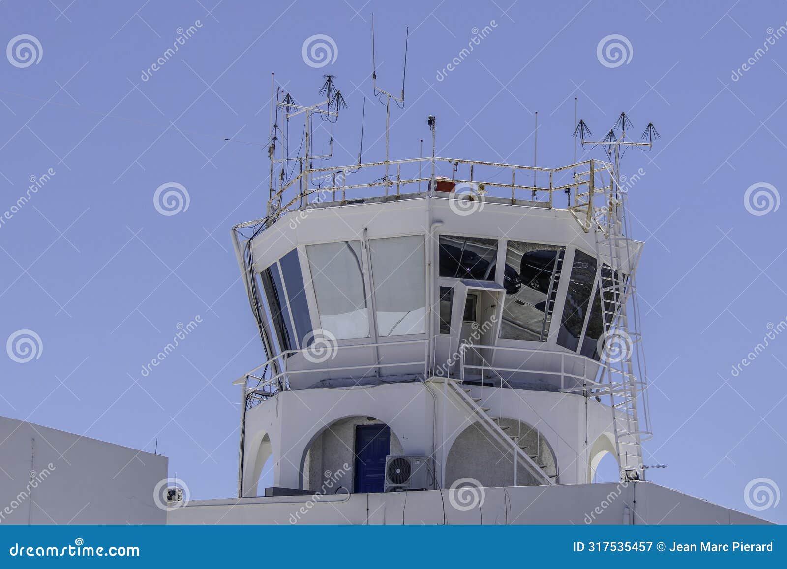 Greece, Santorini, Oia, Airport Control Tower Editorial Photography ...