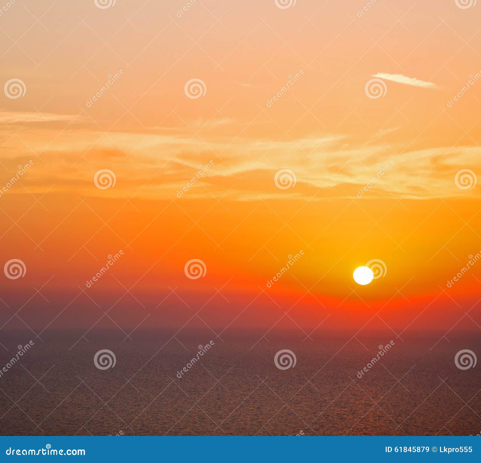 In Santorini Greece Sunset and the Sky Mediterranean Red Sea Stock ...