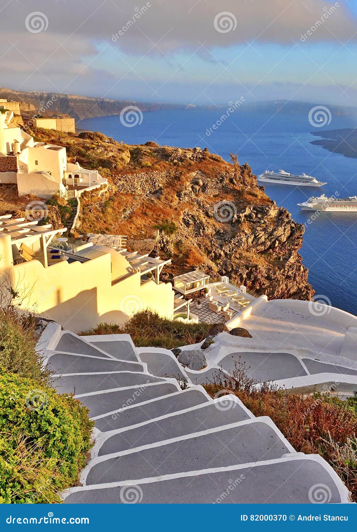 Santorini stock photo. Image of vacations, santorini - 82000370