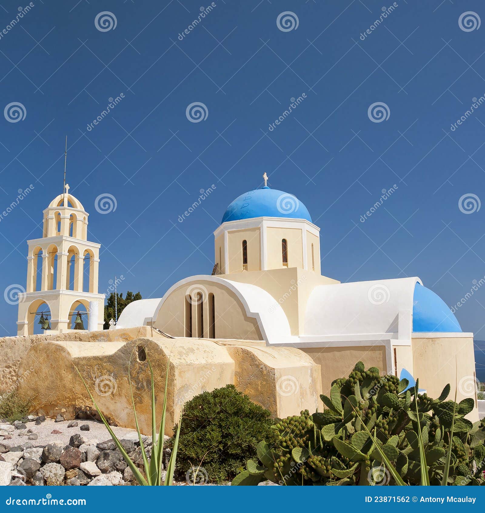 Santorini Oia Church 09 stock photo. Image of island - 23871562