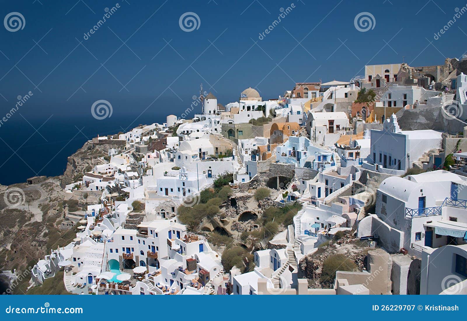 Santorini view stock image. Image of view, caldera, blue - 26229707