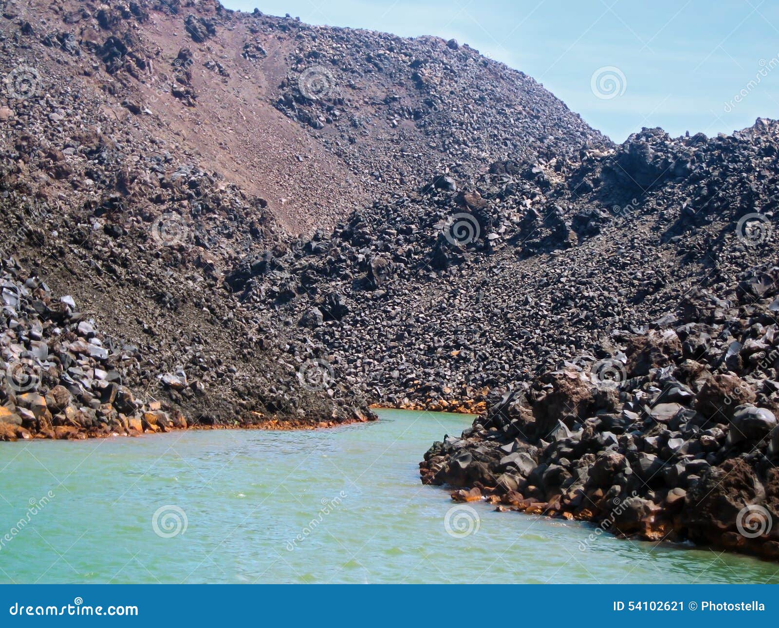 Santorinis Vulkaninsel Griechenland, Stockbild - Bild von griechenland ...