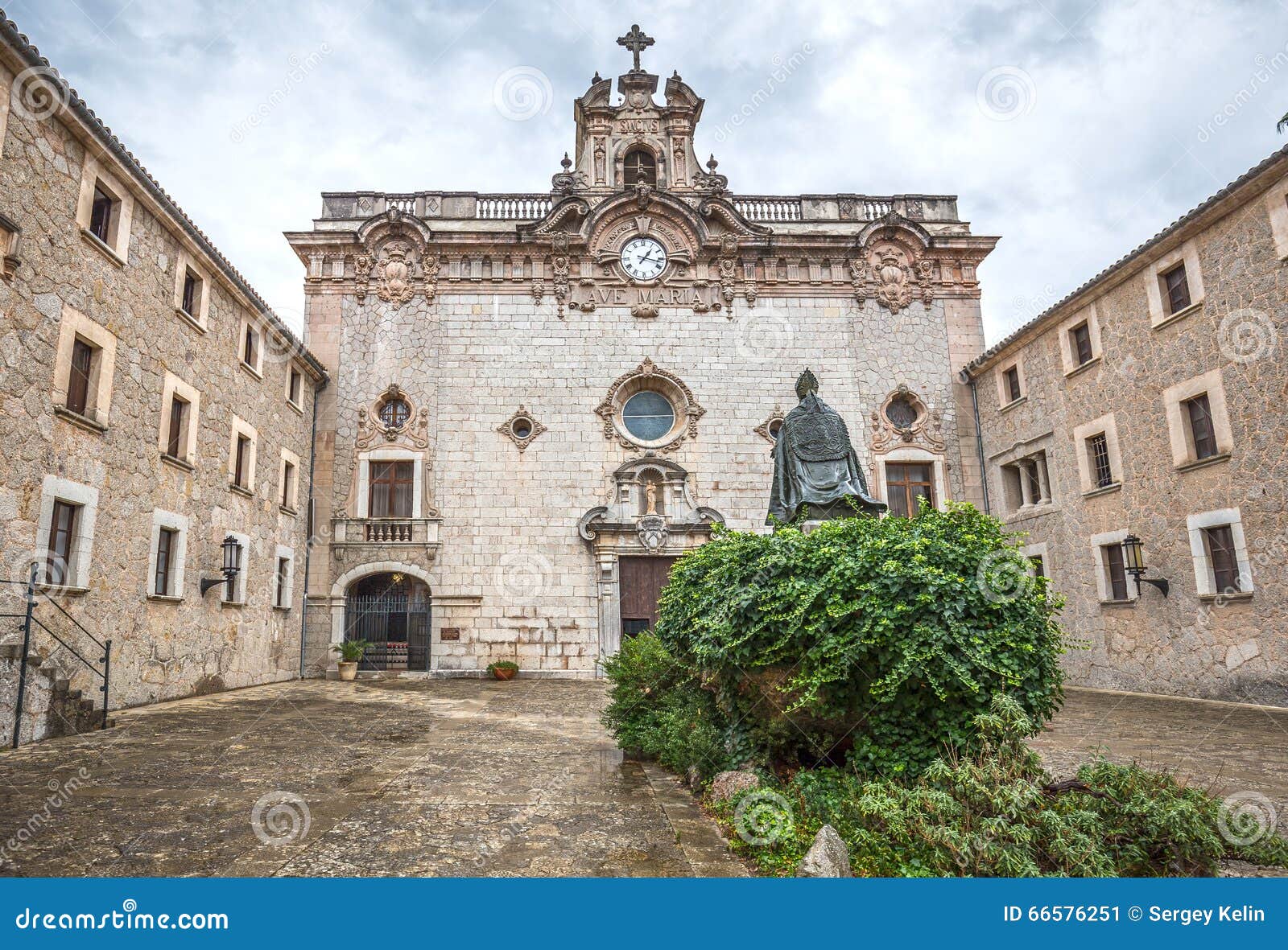 Santuari De Lluc - Monastery in Majorca, Spain Stock Image - Image of ...