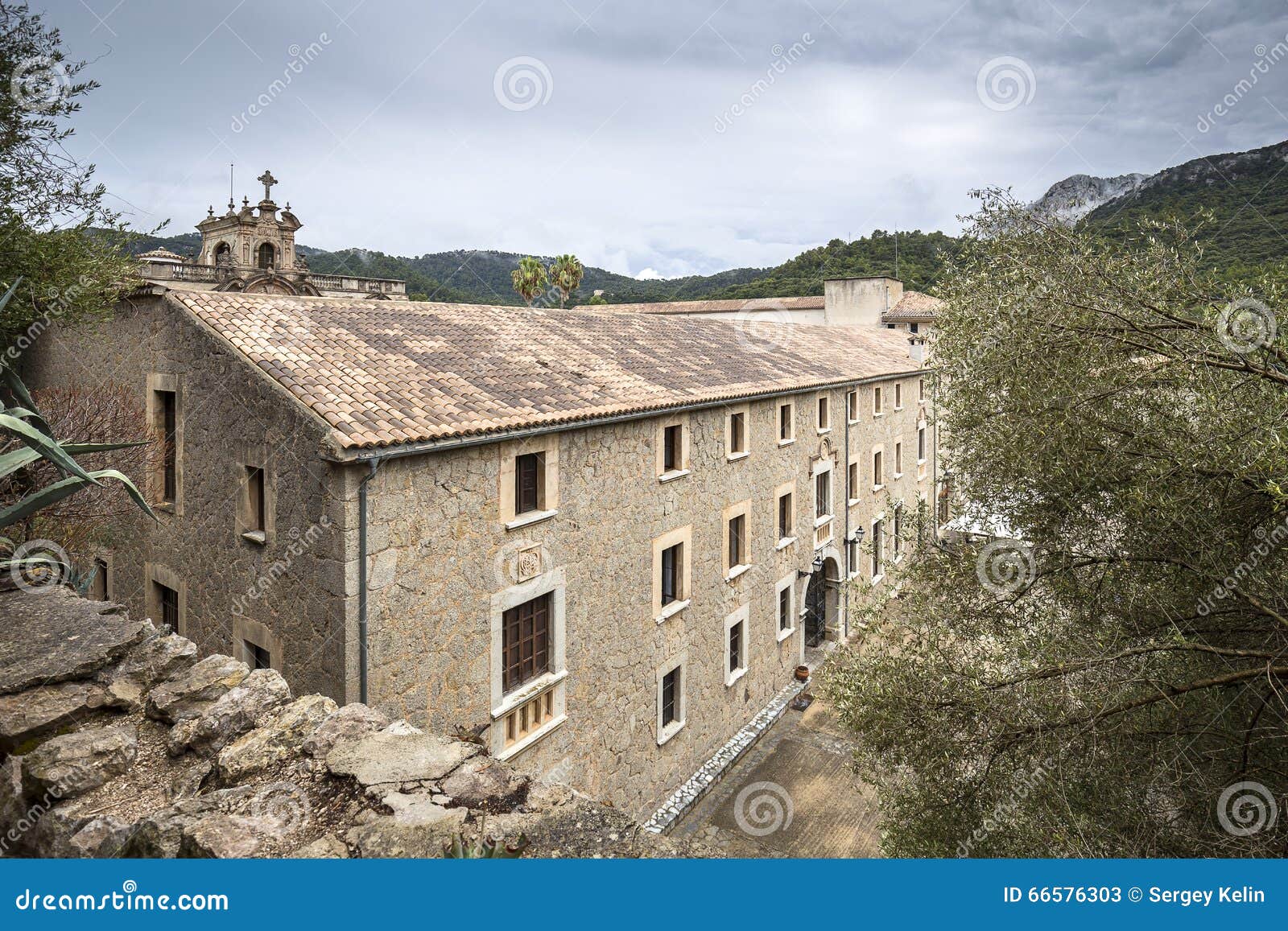 Santuari De Lluc - Monastery in Majorca, Spain Stock Image - Image of ...