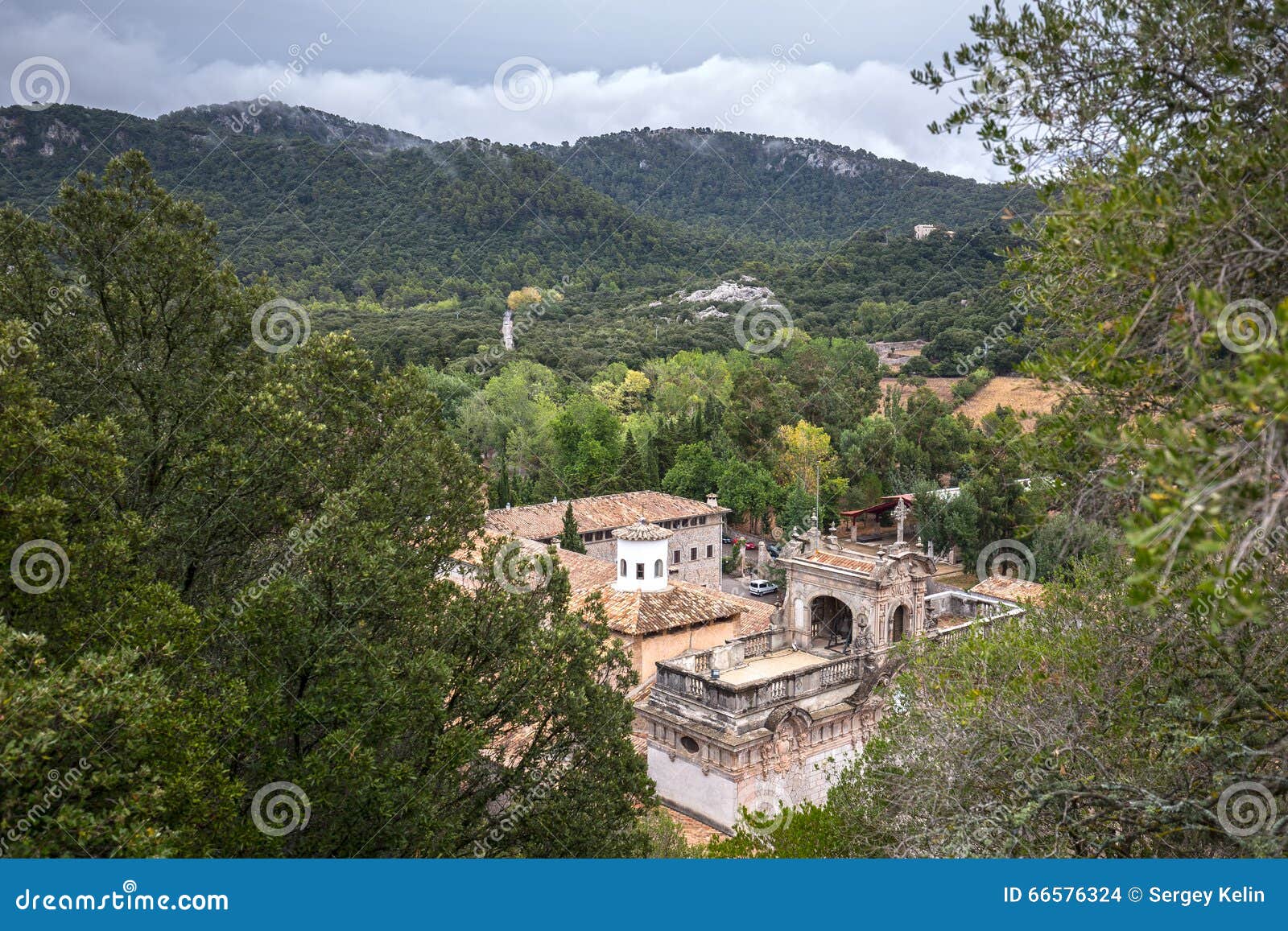 Santuari De Lluc - Monastery in Majorca, Spain Stock Photo - Image of ...