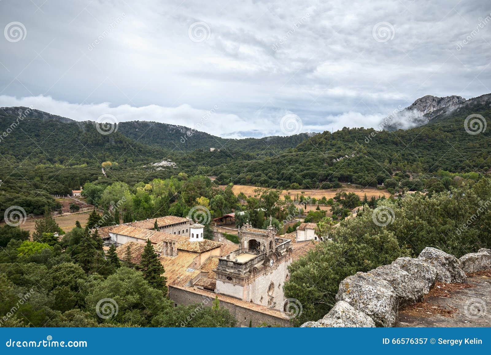 Santuari De Lluc - Monastery in Majorca, Spain Stock Image - Image of ...